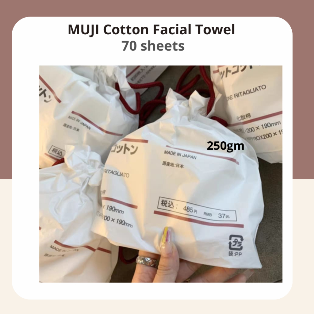 MUJI Cotton Facial Towel Disposable Face Tissue Face Cleaning Tissue ...