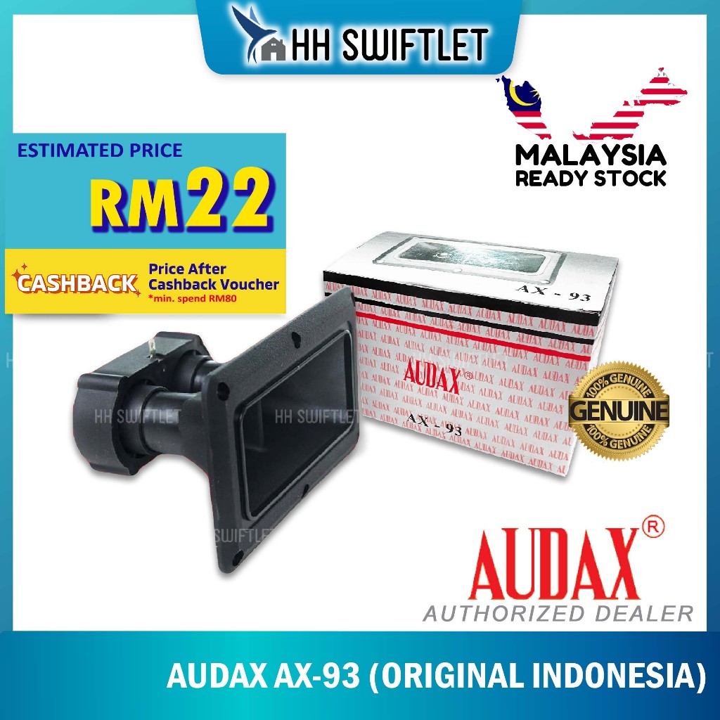 Audax AX93 Original Indonesia Piezo Tweeter for Swiftlet Faming (Rumah ...