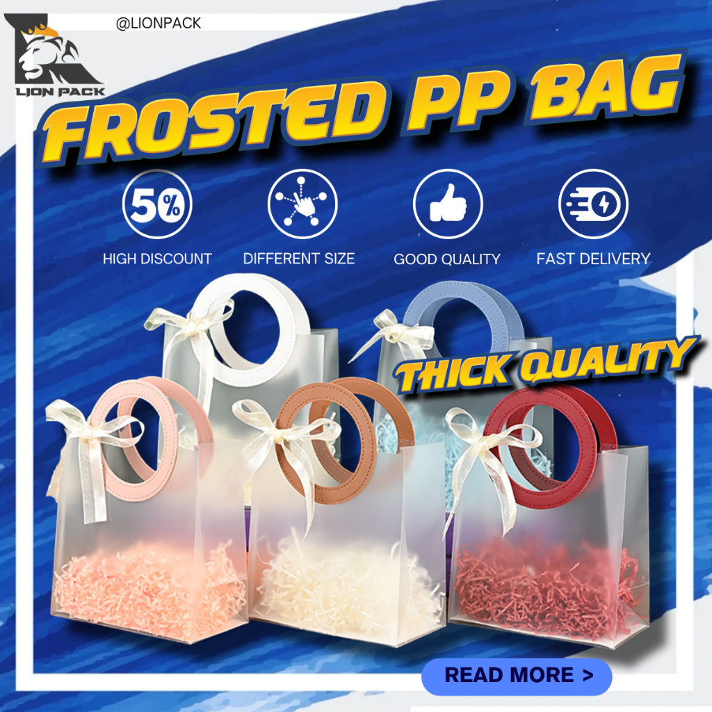 LIONPACK Wedding Plastic Doorgift Bag Plastic Goodies Transparent Gift ...