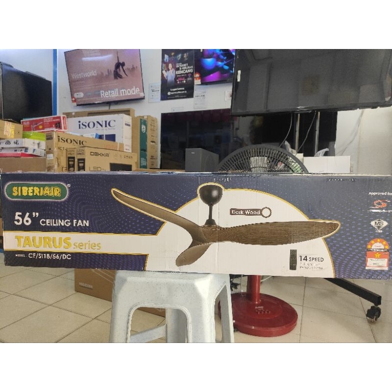 SIBERIAIR Living Room/Bedroom/Kitchen Ceiling Fan 56" | Shopee Malaysia