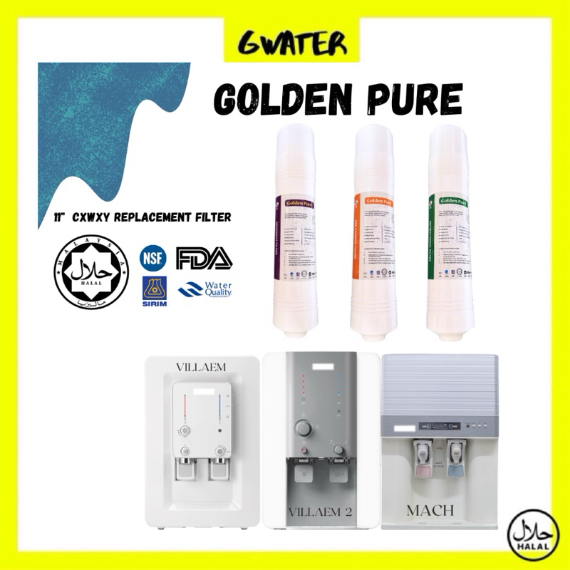 HALAL JAKIM MY ‼️ GOLDEN PURE filter utk Coway VILLAEM ,VILLAEM2 ,MACH ...