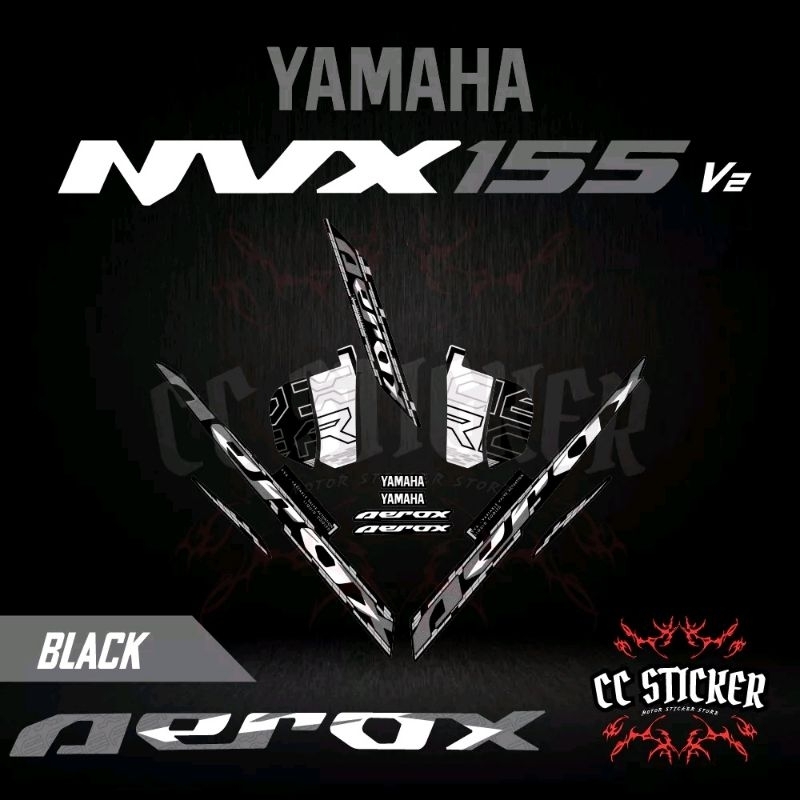 YAMAHA AEROX/NVX 155 V2 | MOTOR STICKER STRIPE AEROX V2 (41) CUSTOM ...
