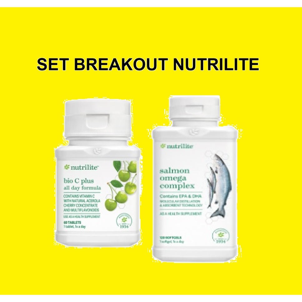 *VIRAL* Nutrilite Set Breakout Salmon Omega 60 + Bio C 60 | Shopee Malaysia