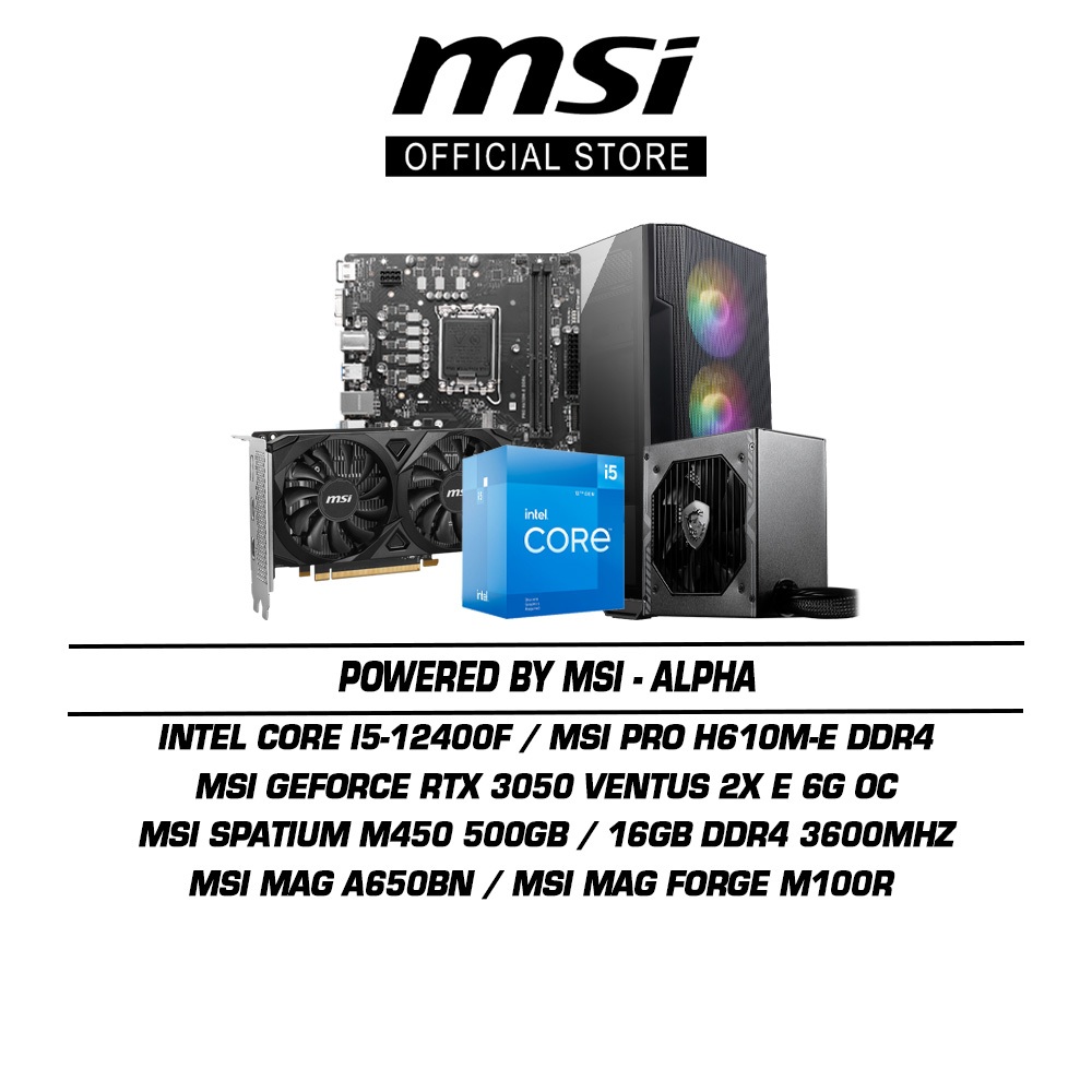 MSI Gaming PC Set ALPHA [Powered By MSI] | Shopee Malaysia