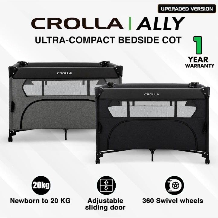 (Upgraded Version) Crolla Ally Baby Playpen With Sliding Door For ...