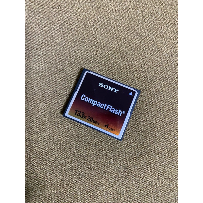( USED ) SONY COMPACT FLASH 4 GB MEMORY CARD ( 133 x 20 MB/s ) | Shopee ...