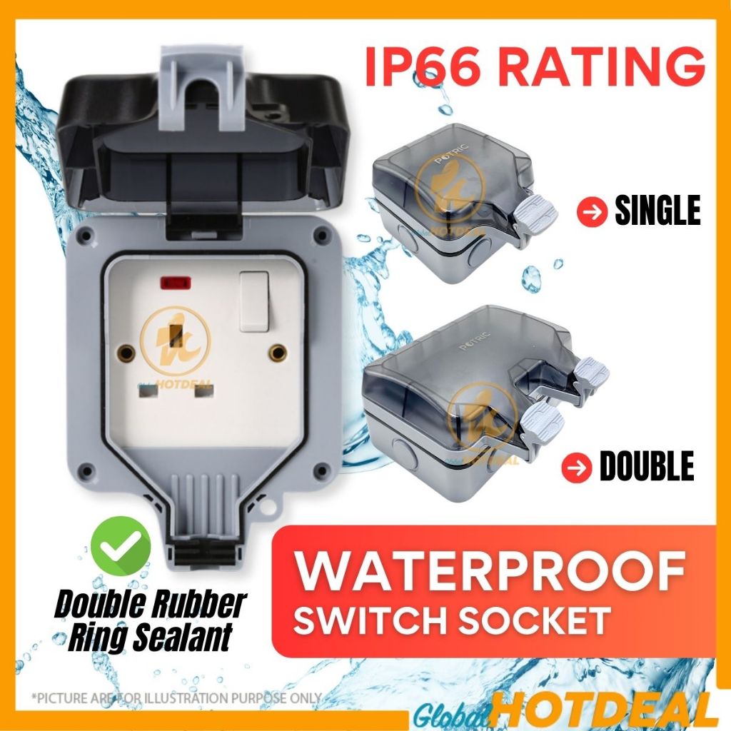 Outdoor Casing Waterproof Switch Cover Socket Plug Cover Waterproof ...
