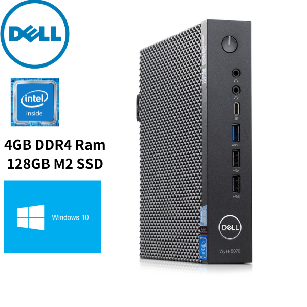 Dell Mini Micro Tiny Pc Wyse Intel® Celeron J4105 QUAD 1.5GHz 4GB Ram ...