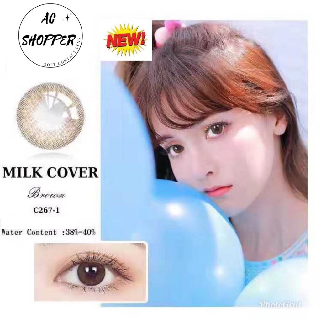 【Milk Cover】Soft Contact Lens Malaysia Ready Stock 14.5mm(Effect 16mm ...