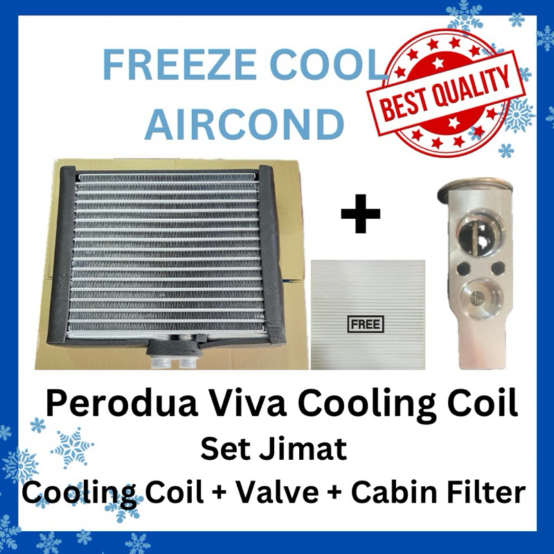 (Original) Perodua Viva Cooling Coil • Valve • Cabin Filter | Shopee ...