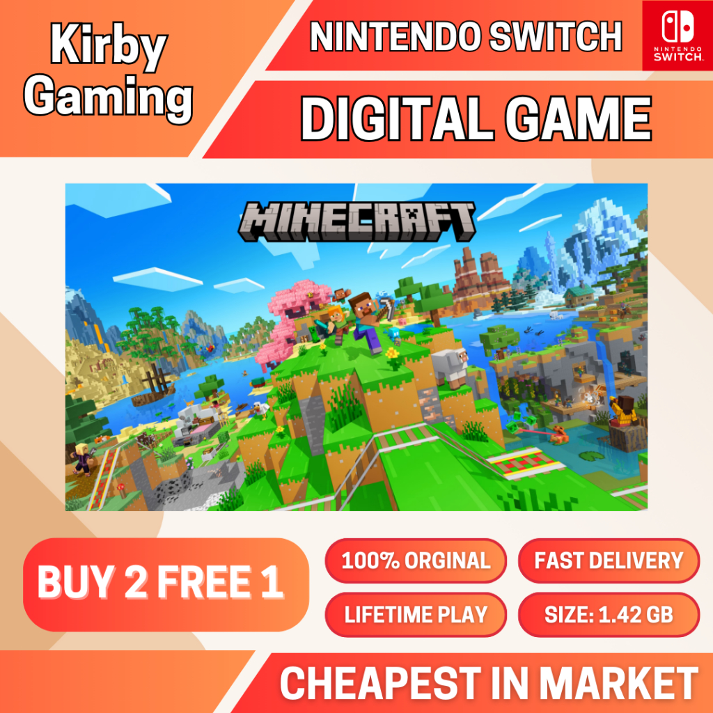 🔥CHEAPEST BUY 2 FREE 1🔥Minecraft (Nintendo Switch) Digital Game ...