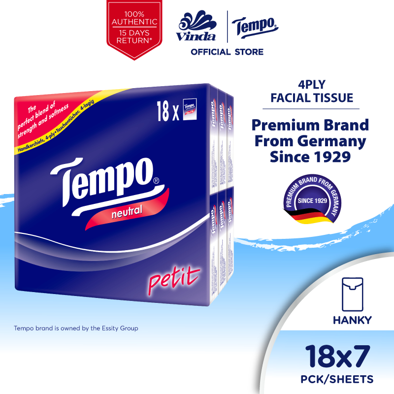 Tempo Petit Hanky 4ply Neutral Limited Edition (18x7s) | Shopee Malaysia