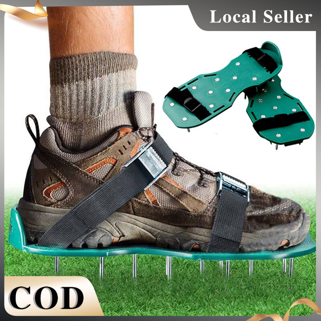 1 Pair Grass Lawn Aerator Shoes Adjustable Soil Aeration Shoe Lawn Care ...