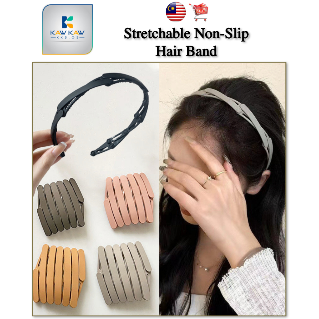 𝐊𝐊𝐒 𝐒𝐭𝐫𝐞𝐭𝐜𝐡𝐚𝐛𝐥𝐞 𝐍𝐨𝐧-𝐒𝐥𝐢𝐩 𝐇𝐚𝐢𝐫 𝐁𝐚𝐧𝐝 🚚 Korean Fashion Ins Style Hoop ...
