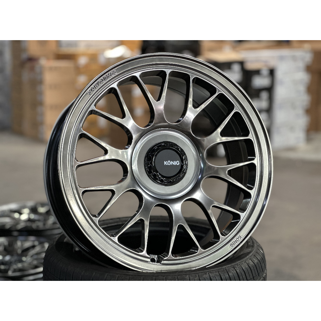 NEW 18X8.5J Konig MRK1 Rim (set of 4) Hyper Carbon 5X114.3 for Civic ...