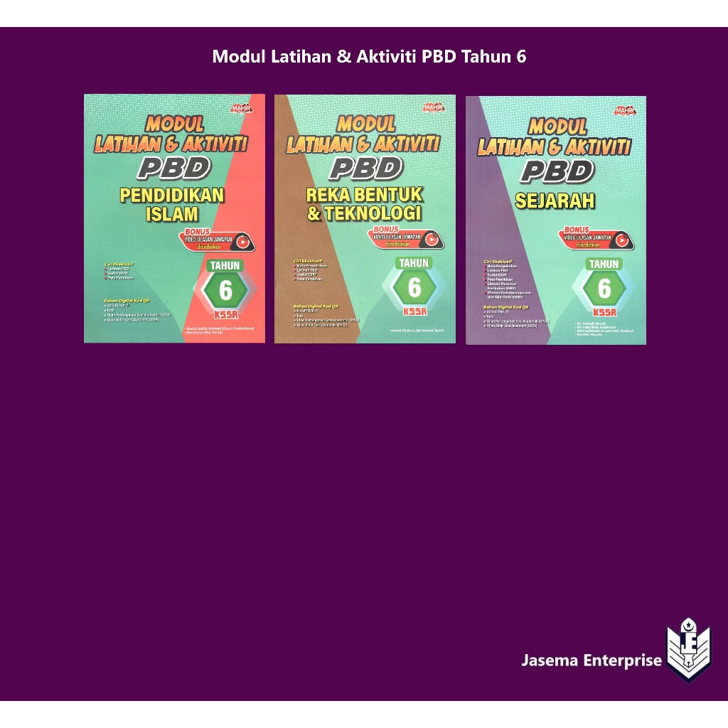 Modul Latihan & Aktivti PBD Tahun 6 Bm | Matematik | Sains | Sejarah ...