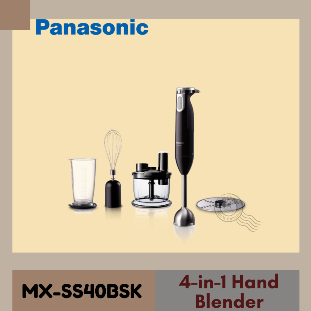 Panasonic 4-in-1 4-Blade 600W Hand Blender with Drive Control MX-SS40BSK mx-ss40 / MX-GS1 MX ...