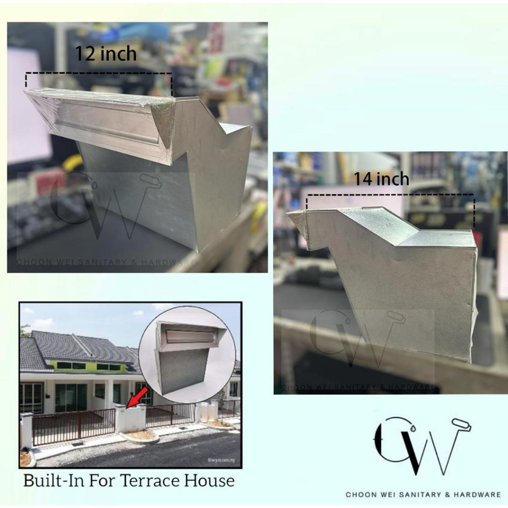 Build In Letter Box /Peti Surat Aluminium Letter Box /Mail Box ...