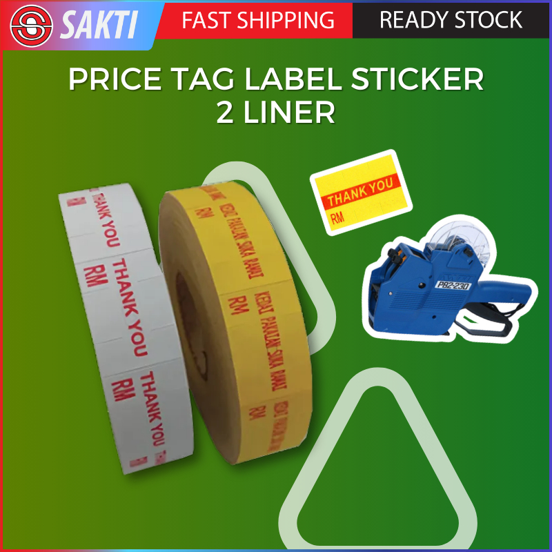 Price Tag Label / Labeler Sticker / Thank You Sticker / Guna Sebelum 2 ...