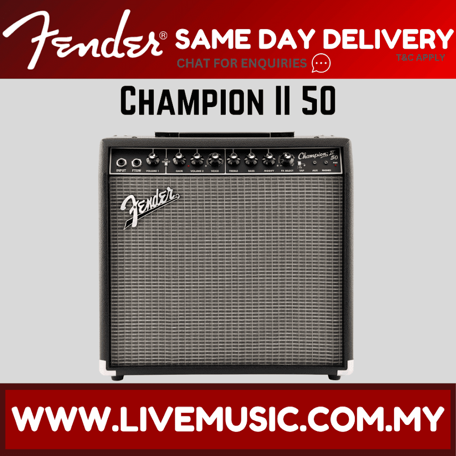 *SAME DAY DELIVERY* Fender Champion II 50 Guitar Combo Amplifier ...