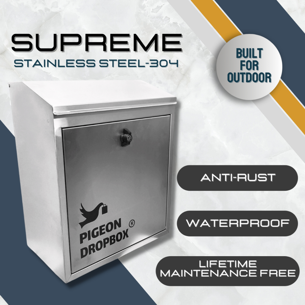 (MY SOLE DISTRIBUTOR) PIGEON DROPBOX® - Supreme Stainless Steel-304 ...