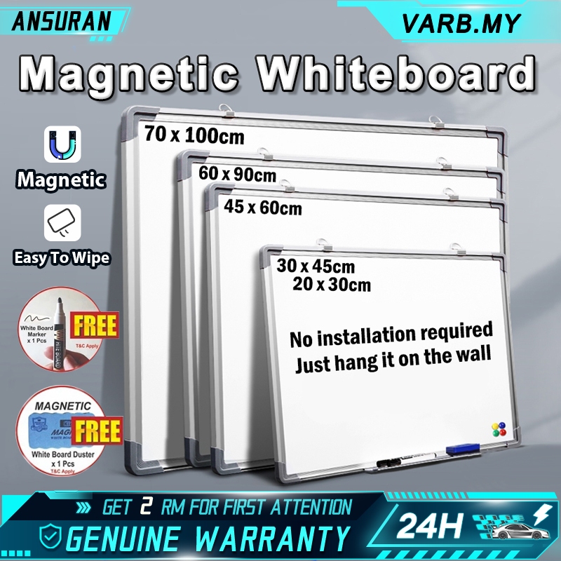 Whiteboard Magnetic White Board 20-100cm Size Whiteboard Suitable for ...