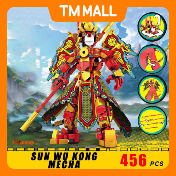 Monkey King Wukong Warrior Mech Building Block Lego Gift Bricks Nano ...