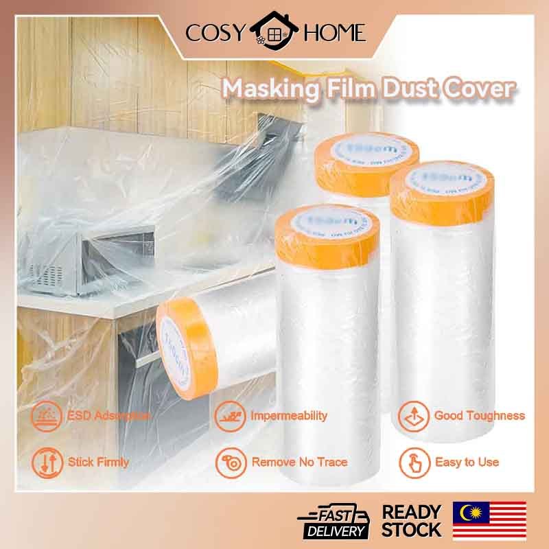 Masking Film with Tape Painting Protection Covering Protective Sheeting ...