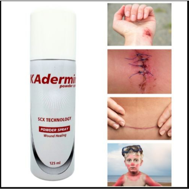 [EXP 2027] [WOUND CARE] [KENCING MANIS] Kadermin KAdermin Powder Spray 125 ml Scx Technology ...