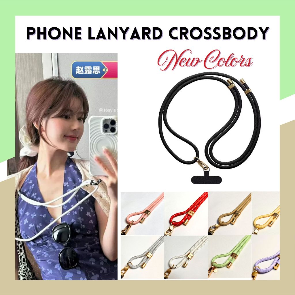 Phone Lanyard Anti-Theft Crossbody Strap For iPhone Adjustable Neck ...