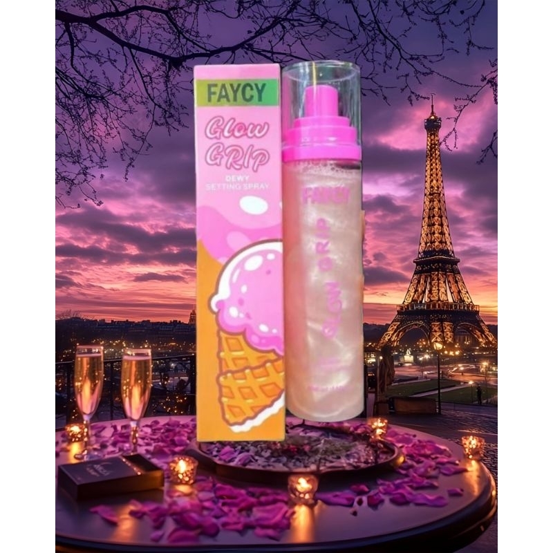 (payday Sale) 100% ori FAYCY drip glow face mist makeup face setting ...