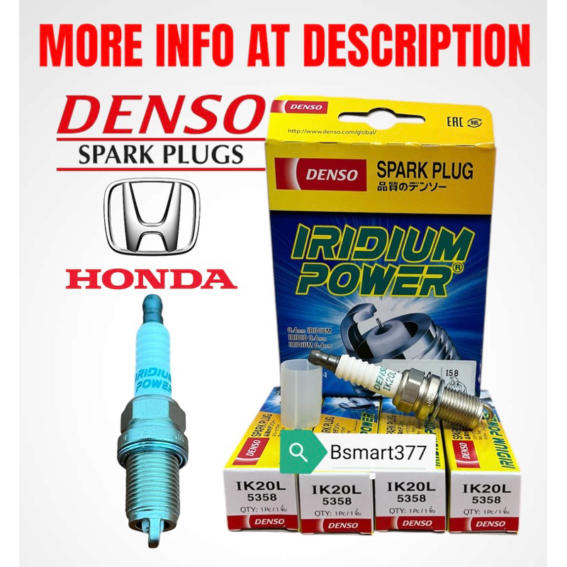 READY STOK Honda iridium power spark plug ik20L accord tao /civic sna ...