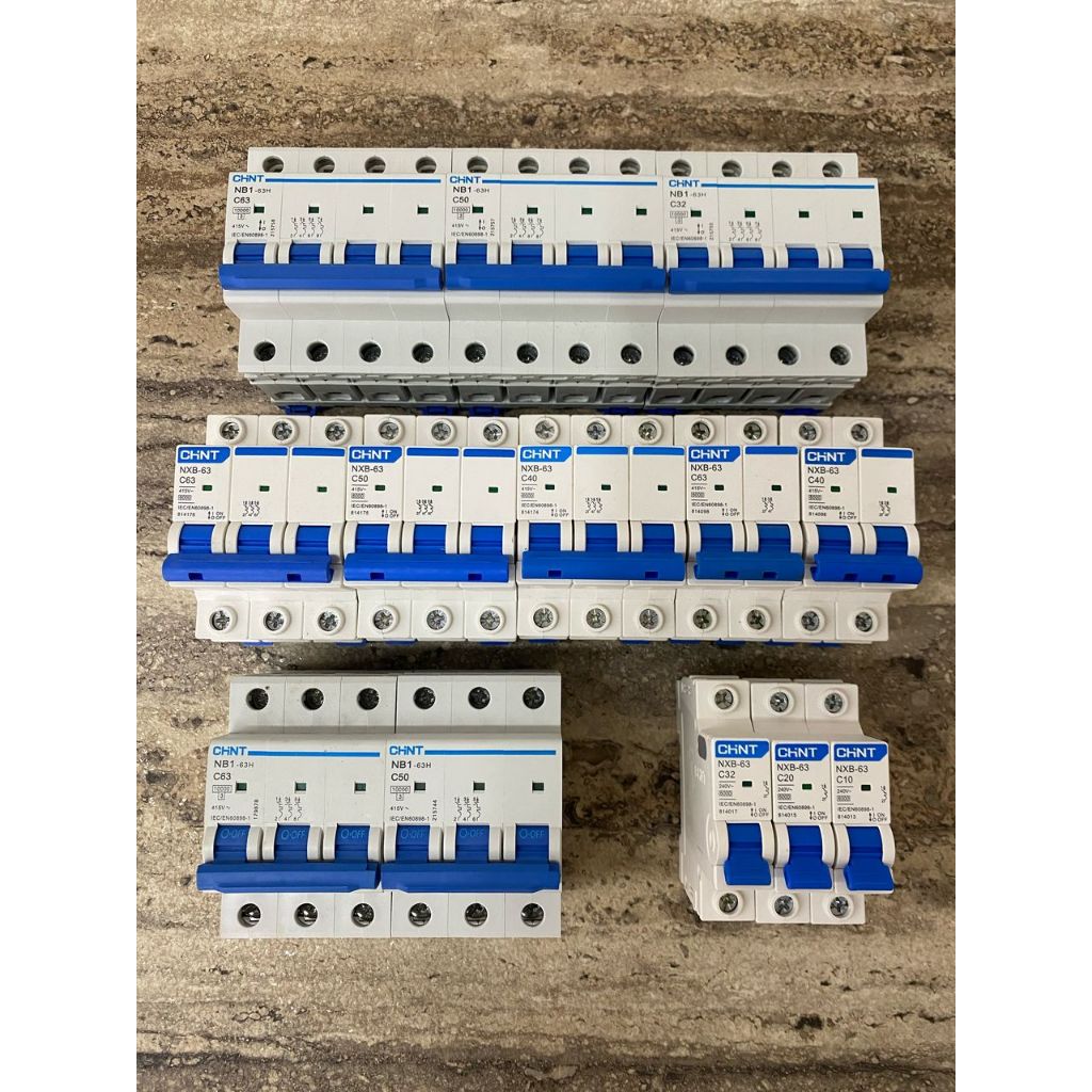 CHINT C SERIES NB1 3 POLE MCB 50A 63A NB-1 10KA / CHINT C TYPE MCB 415V ...