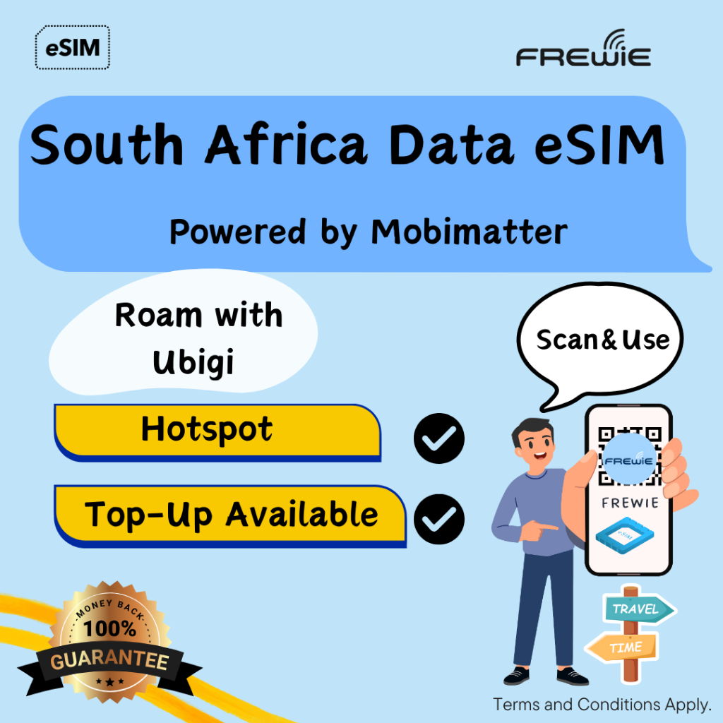 Ubigi South Africa eSIM Data Roaming | Topup Available | QR Code via ...