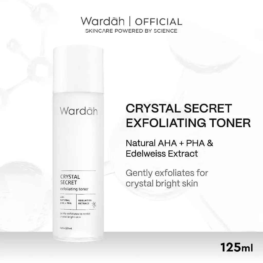 WARDAH Crystal Secret Exfoliating Toner AHA+PHA 125ml | Shopee Malaysia