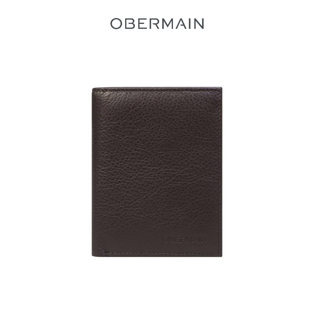 OBERMAIN RFID Tall Wallet / Genuine Leather / Brown / OBH282G1 ...