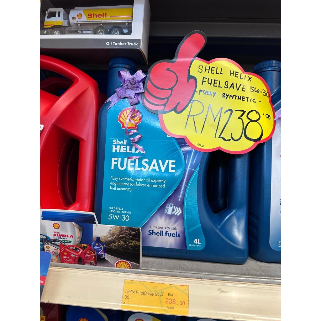 SHELL HELIX FUEL SAVE 5W-30(100% ORIGINAL) | Shopee Malaysia