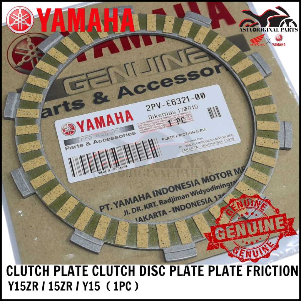 (1PCS) ORIGINAL INDONESIA YAMAHA Y15ZR Y15 15 ZR Y15 CLUTCH DISC PLATE ...