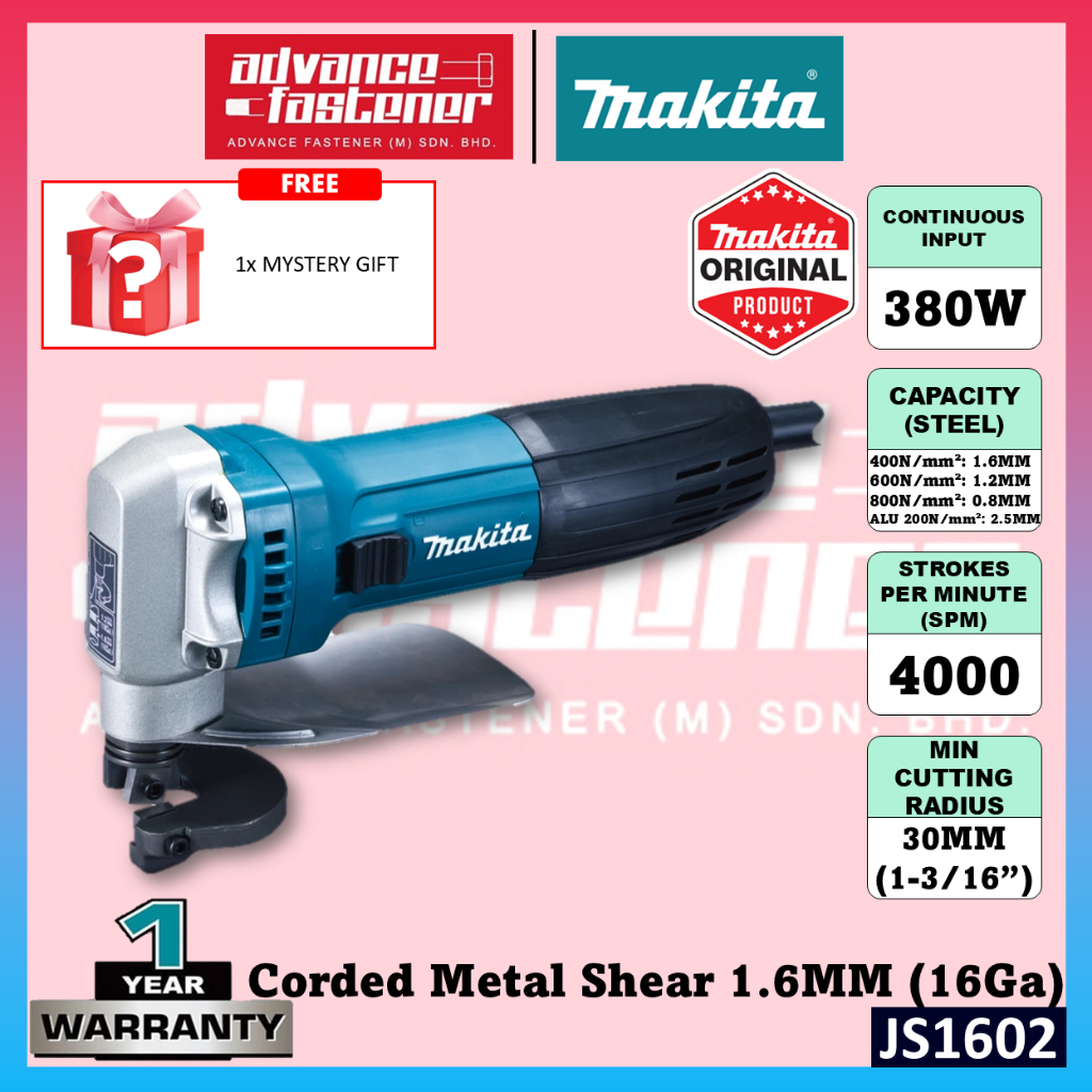 Makita JS1602 Corded Metal Shear 1.6MM (16 Ga) | Shopee Malaysia