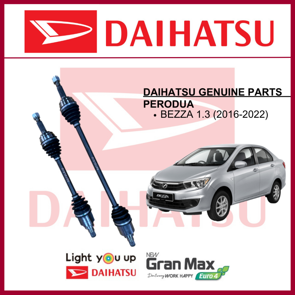 PERODUA BEZZA 1.3 DRIVE SHAFT DAIHATSU GENUINE PARTS HIGH QUALITY ...