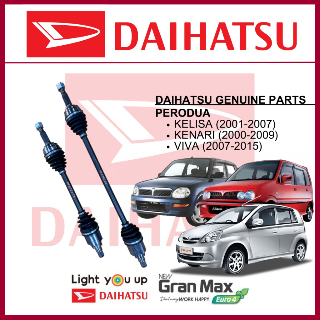 PERODUA KELISA KENARI VIVA DRIVE SHAFT DAIHATSU GENUINE PARTS HIGH ...