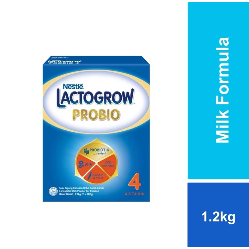 Nestle Lactogrow Probio 4 Milk Powder (1.2kg) | Shopee Malaysia