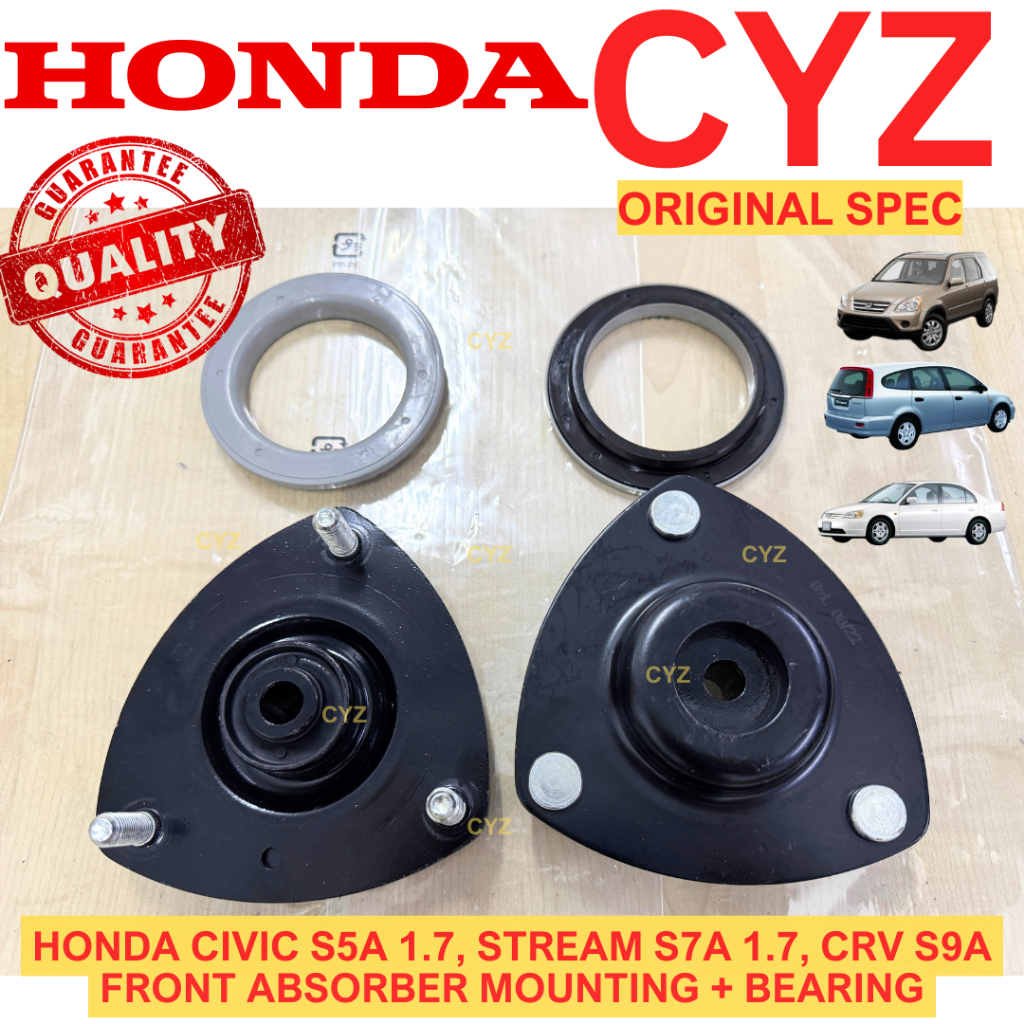 Front Absorber Mounting Bearing HONDA CIVIC S5A 1.7, STREAM S7A 1.7, CRV S9A (HONDA THAILAND ...