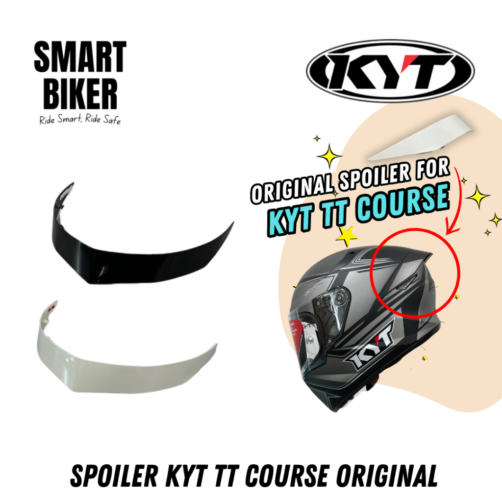 Spoiler KYT TT Course 100% Original for Helmet KYT Helmet | Shopee Malaysia