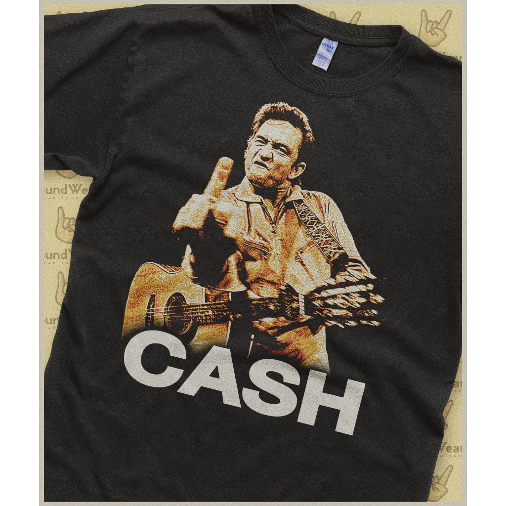 Johnny Cash 1969 San Quentin Prison Performance Band Tshirt | Shopee ...