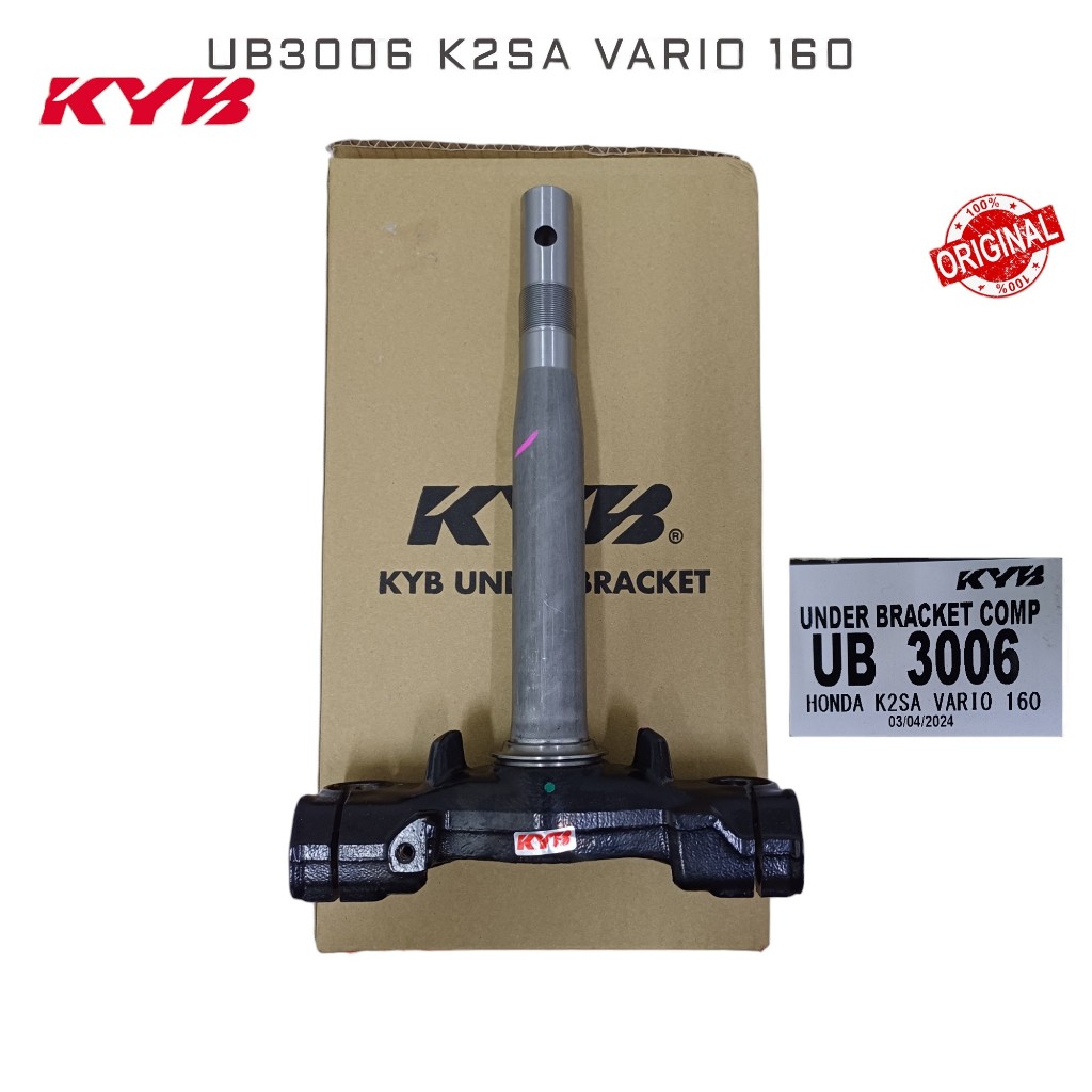 KYB YAMAHA HONDA VARIO 160 UNDER BRACKET KYB KAYABA 100% ORIGINAL KAKI TIGA T FORK STEERING STEM ...