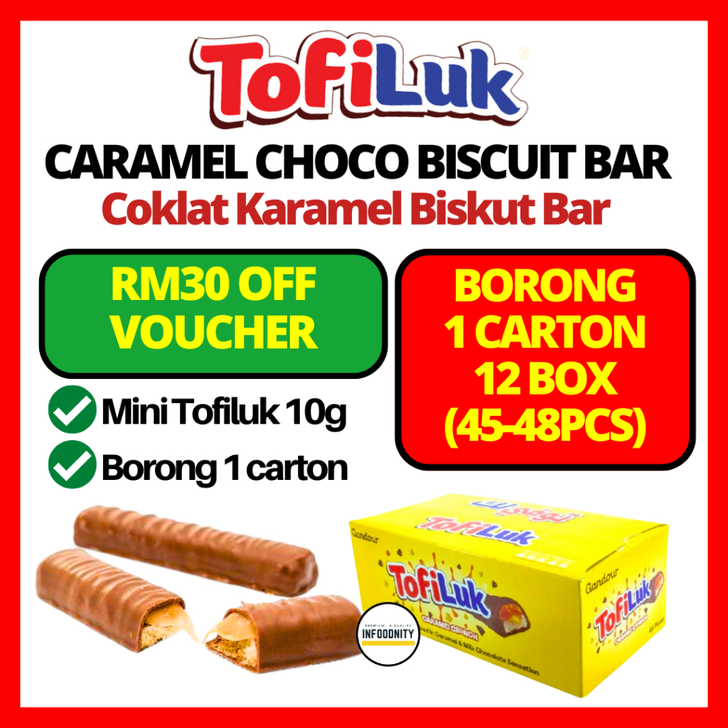TOFILUK Caramel Crunch Chocolate Bar Coklat Tofiluk Chocolat Coklat ...