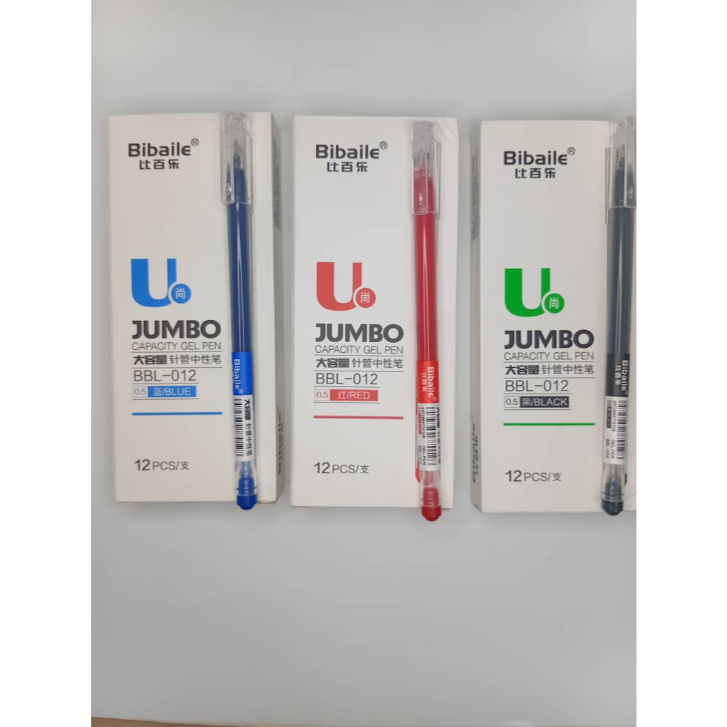 Stok Sedia Pen Gel Bibaile Kapasiti Jumbo 0.5/Readystock Bibaile Jumbo ...