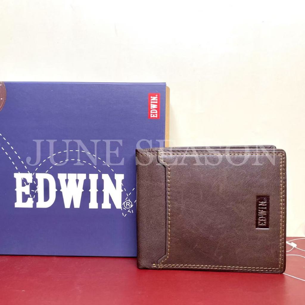 Edwin Short Wallet Leather Men 100% Original Genuine Leather 30803 ...