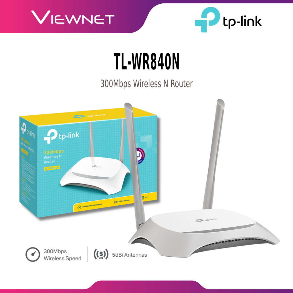 TP-LINK TL-WR840N 300MBPS WIRLESS N DUAL-BAND WIFI ROUTER WITH 4 MULTI ...